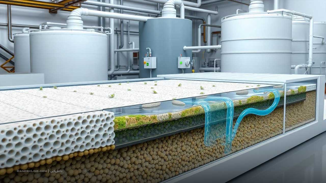 نقش بیوفیلتراسیون در تصفیه فاضلاب صنعتی | دانش‌لاین